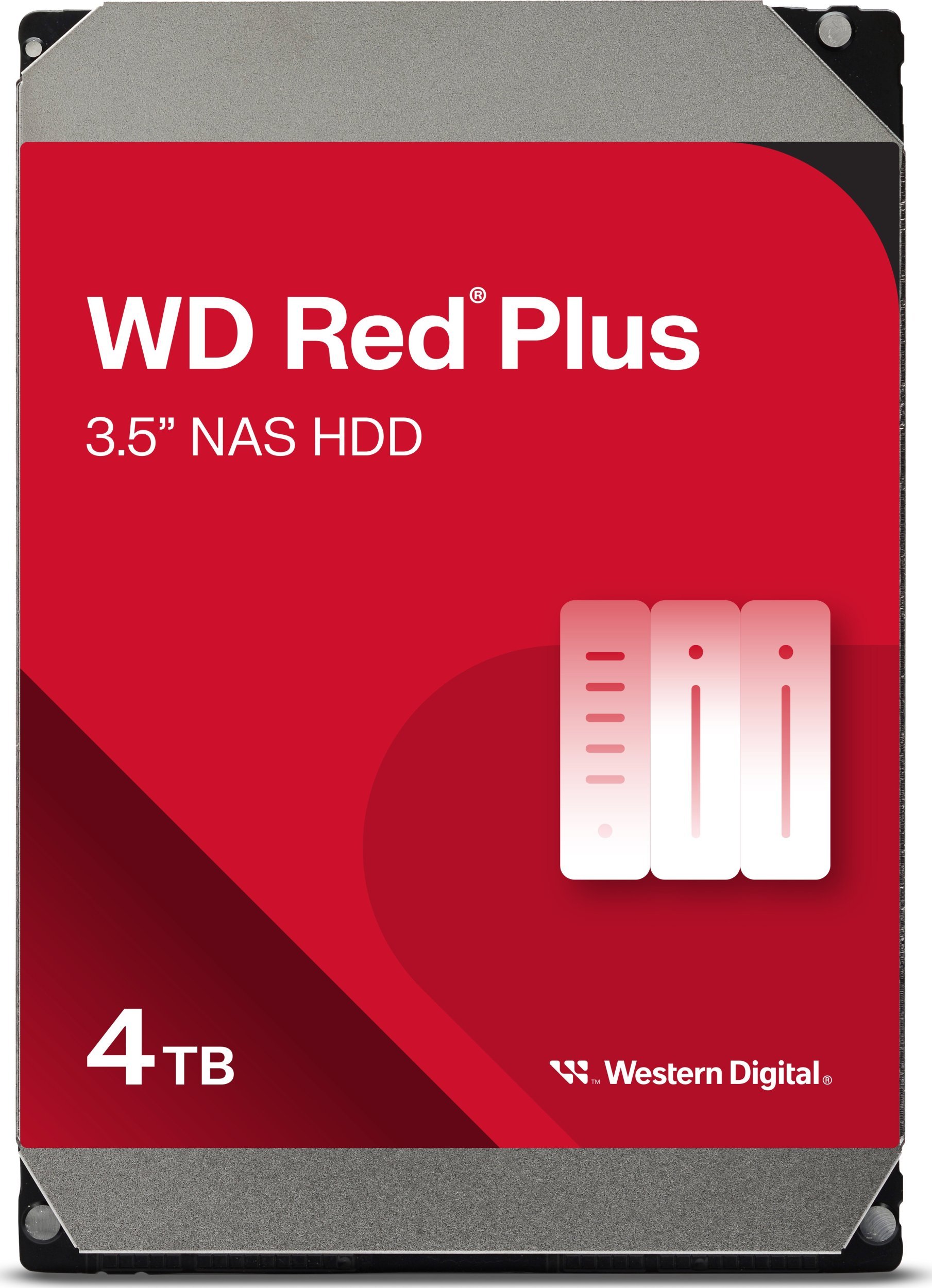WD Red Plus 4TB 3.5 collu SATA III (6 Gb/s) servera disks (WD40EFPX ...