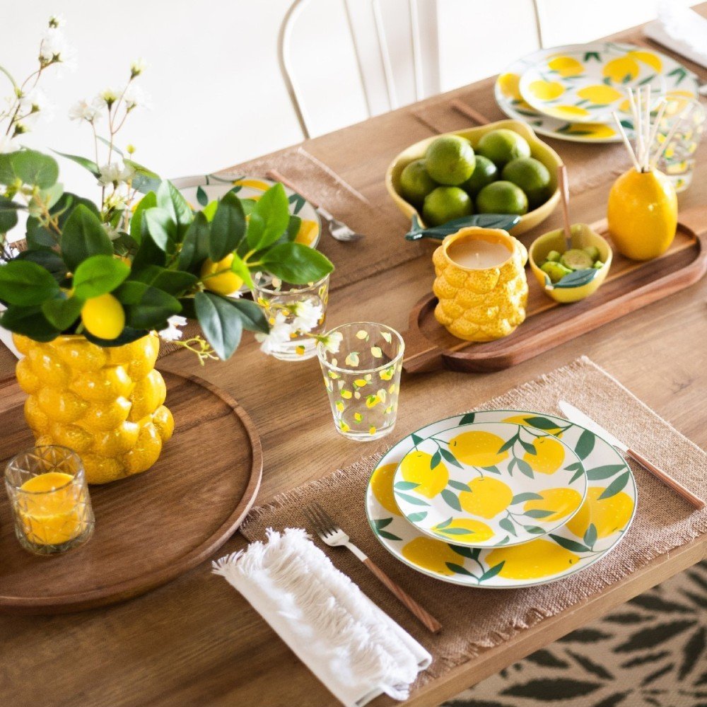 6 citronu vakariņu plāksņu komplekts 27 cm [Komplet talerzy obiadowych ...