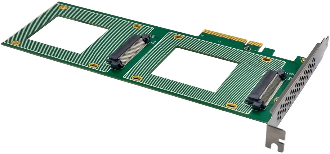 Inline® PCIA KARTE ZU Intern U.2 NVME PCIE Schmal [PCIe Karte zu 2x ...