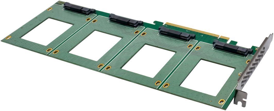 Inline® PCIE KARTE ZU Intern U.2 NVME [PCIe Karte zu 4x intern NVMe SFF ...