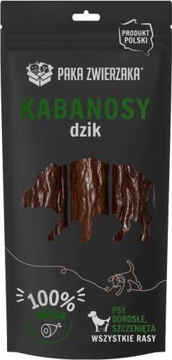 Animal Crate Dzīvnieku kaste mežacūkas kabanosy 3 gab (80g) [Paka ...
