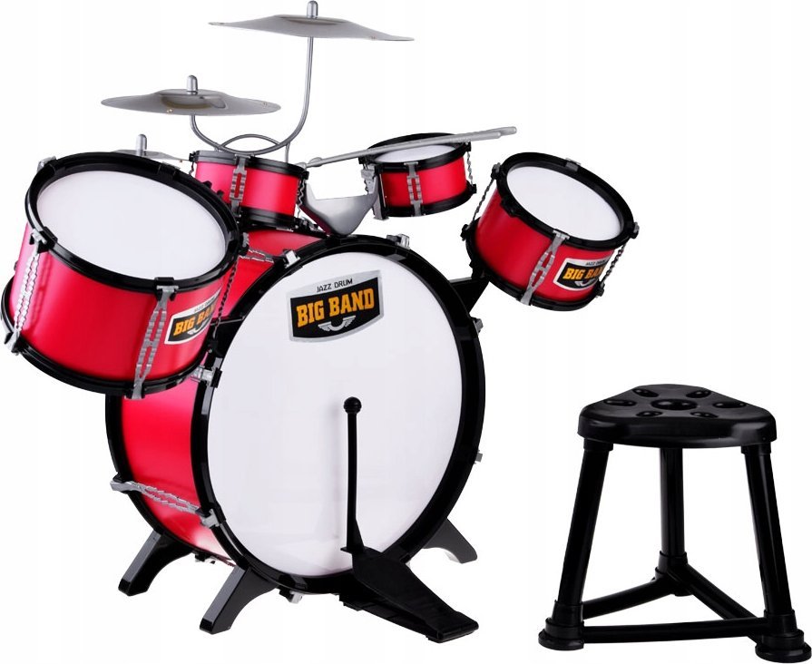 Jokomisiada Lielās roka bungas. šķīvji. nūjas krēsls IN0161 CZ [rockowa ...