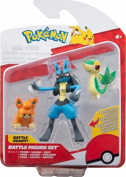 Jas Pokemon figūrīna sni +ķepa +luc [JAS POKEMON FIGURKA 3PAK SNI +PAW ...